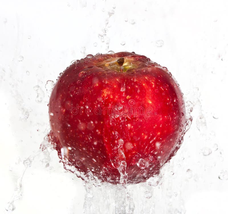Apple splash stock image. Image of juicy, pour, clear - 22188099
