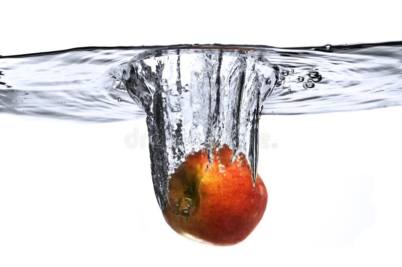 Apple splash stock photo. Image of splash, healthy, seasonal - 9433618