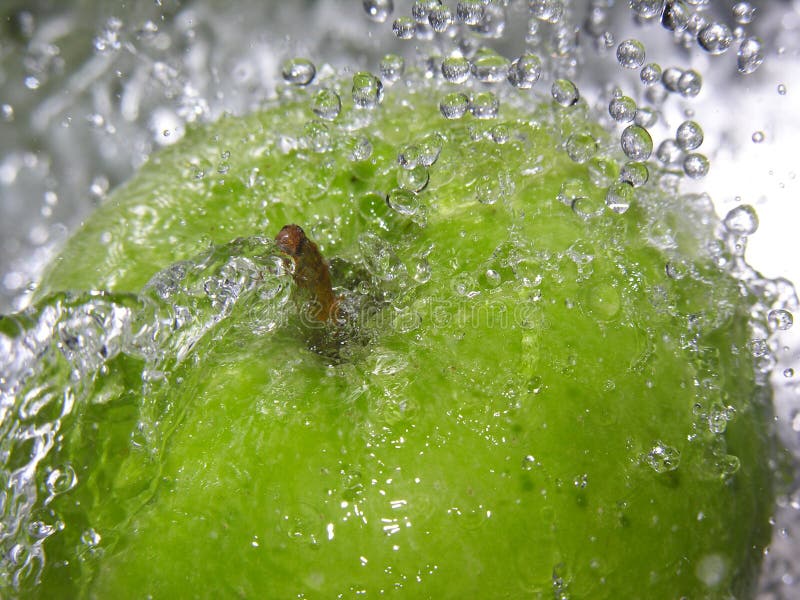 Apple splash stock photo. Image of food, healthy, green - 96904