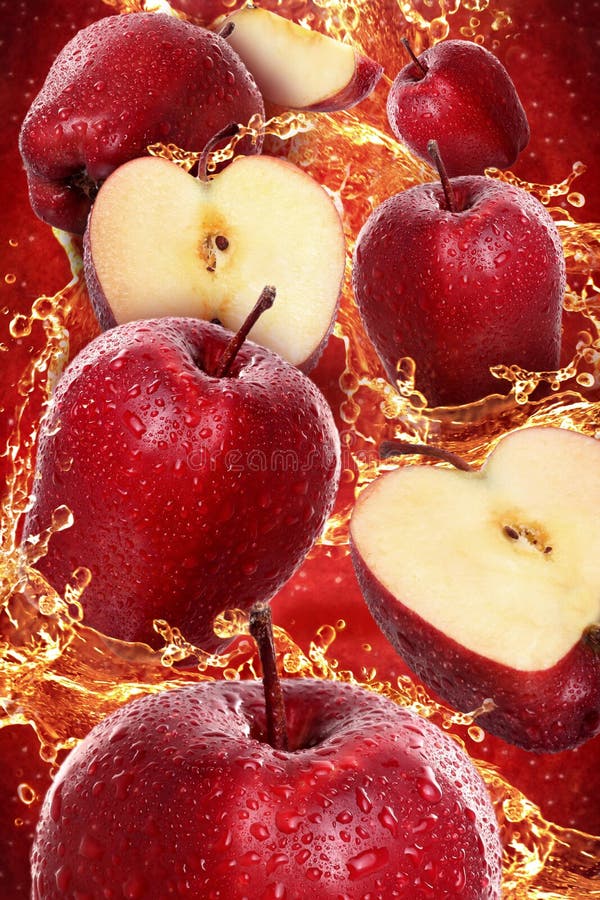 Apple splash stock photo. Image of splash, liquid, fresh - 34295544