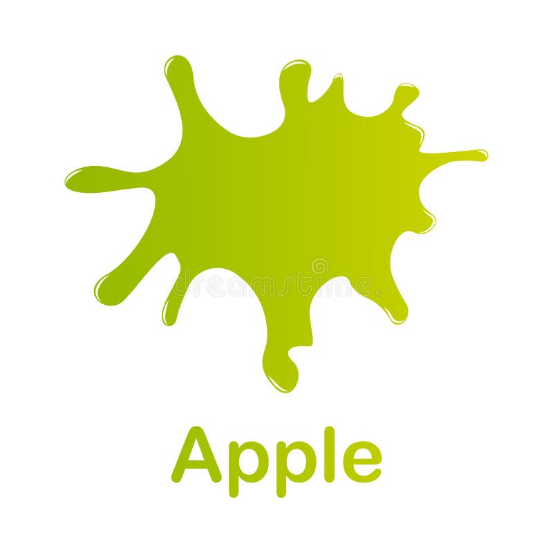 Apple Splash Illustration. Element of Colored Splash for Mobile Concept ...