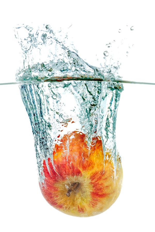Apple Splash stock image. Image of water, splashing, view - 43408043