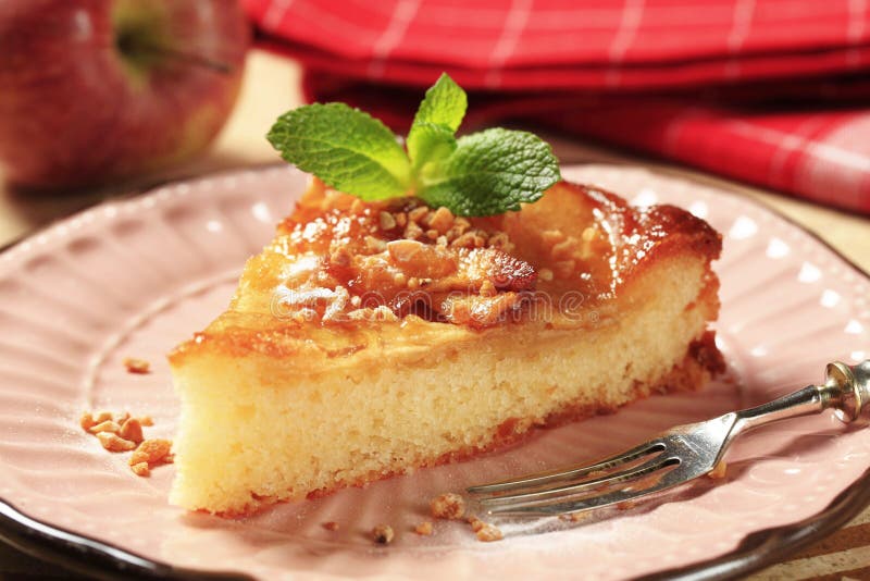 Apple sponge cake stock image. Image of tart, sponge - 52646003