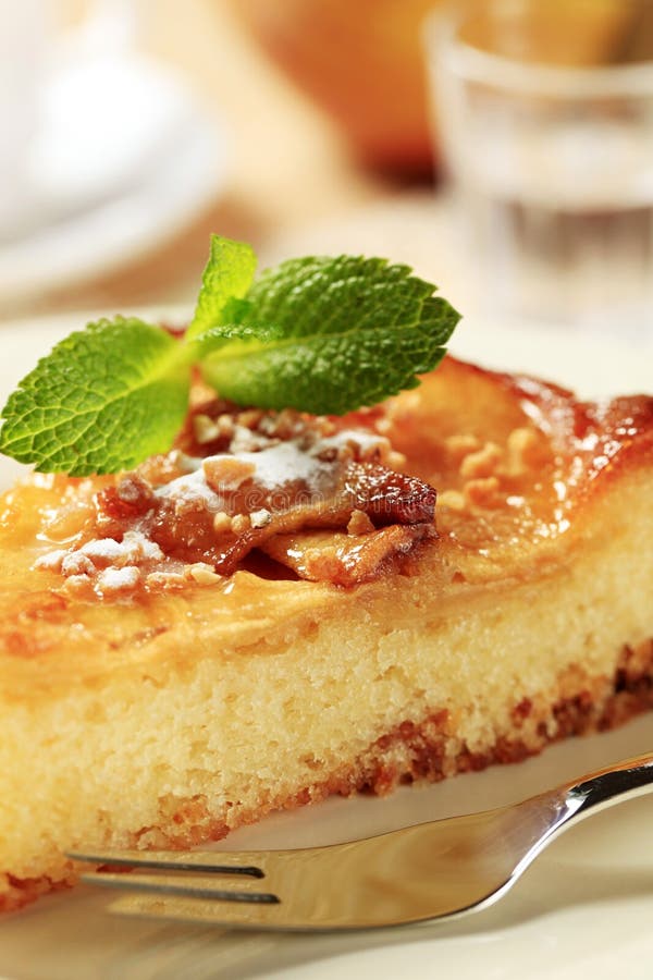 Apple sponge cake stock image. Image of cake, coffee - 52646017