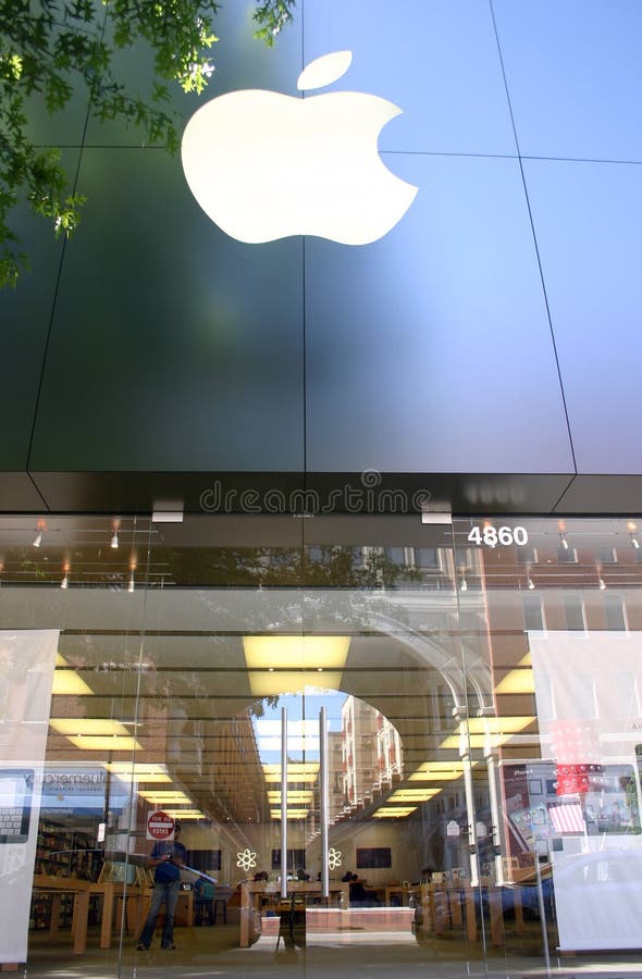 Apple Store, Bethesda Row, Maryland Editorial Photography - Image of ...