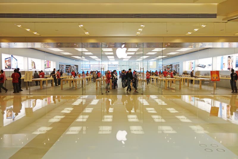 Apple Store in Chengdu Interior Editorial Photography - Image of ...