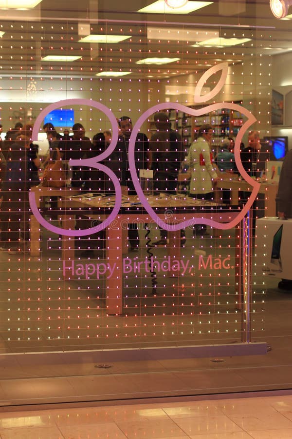 Apple Store Front editorial stock image. Image of people - 37068664