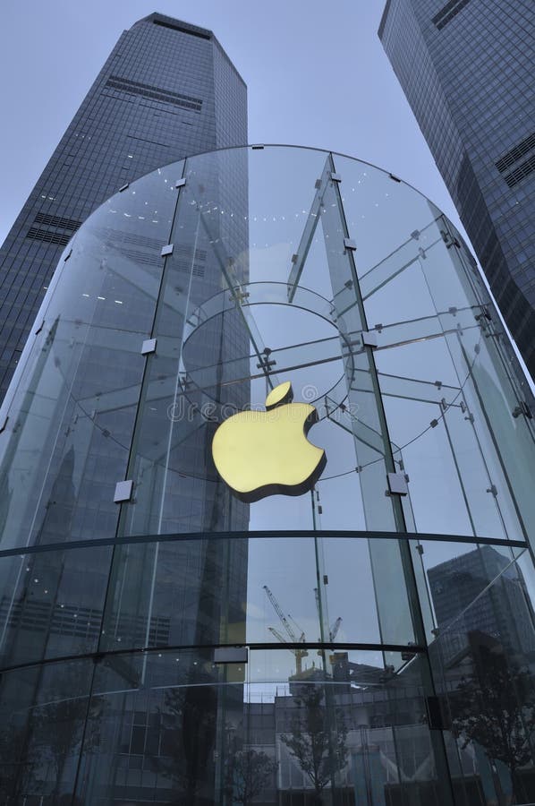 Apple flagship store editorial stock photo. Image of sanlitun - 22240623