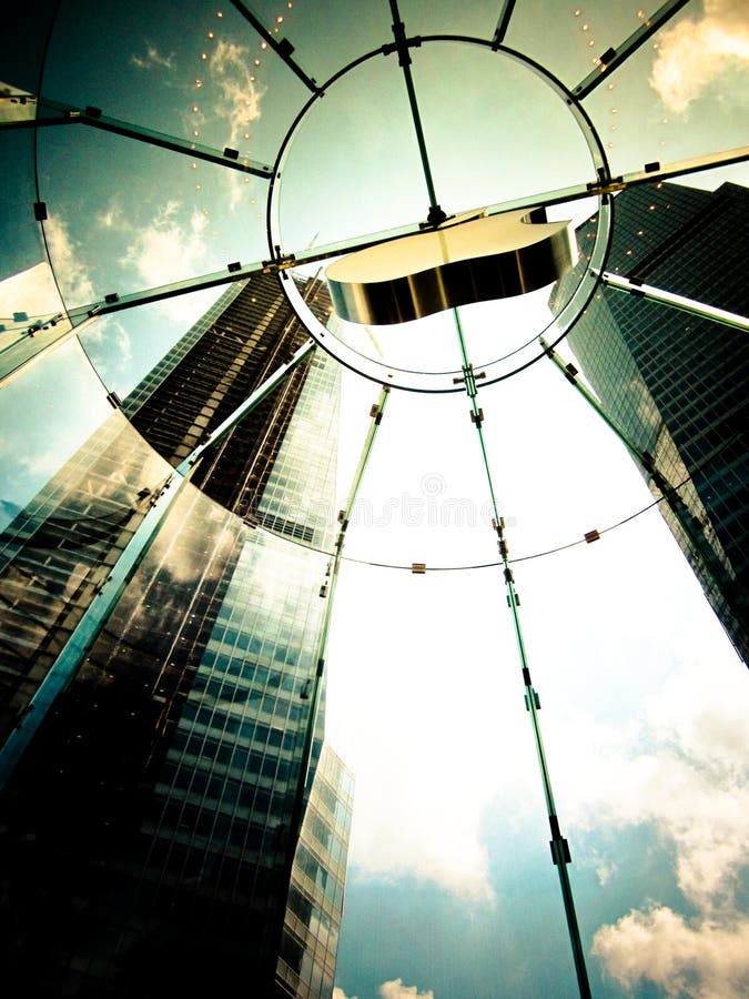 Apple store Shanghai stock photo. Image of glass, design - 79298824