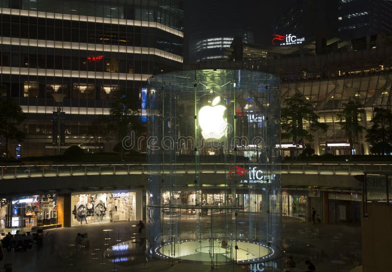 Apple store in Shanghai editorial photo. Image of modern - 45215181