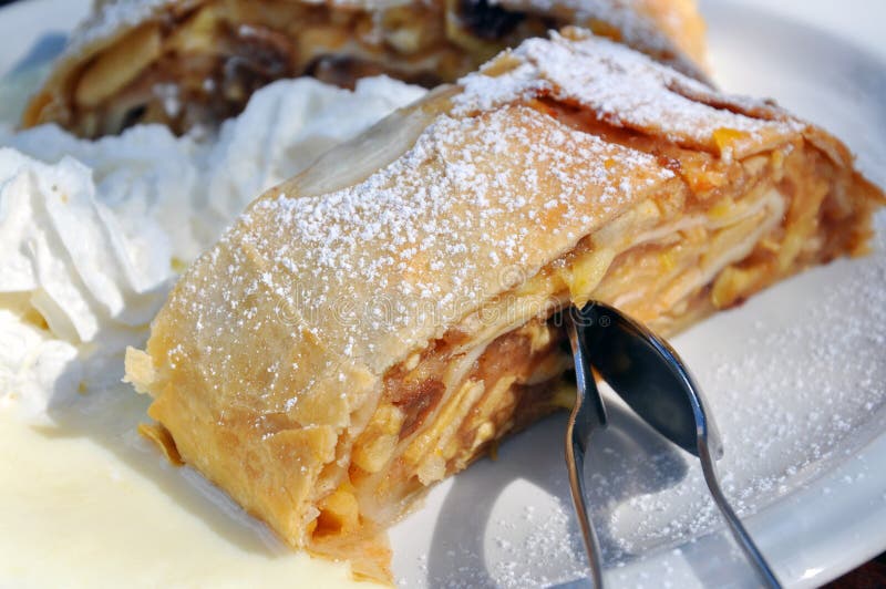 Apple strudel stock image. Image of stroodle, baked, homemade - 31892347
