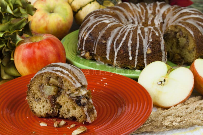 Apple Strudel Cake stock image. Image of snack, recipe - 35155559
