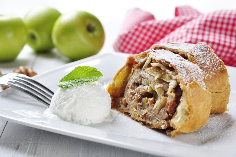 Apple strudel stock photo. Image of cinnamon, strudel - 30248084