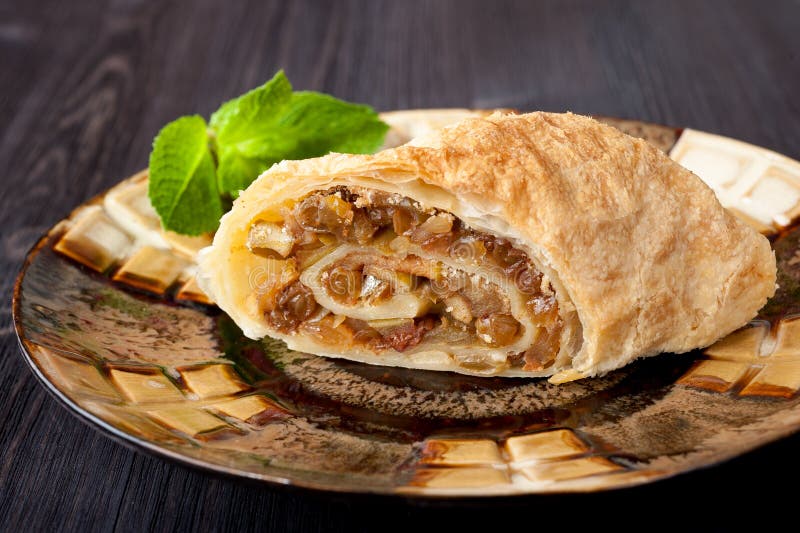 Apple strudel stock image. Image of product, cakes, homemade - 46597307