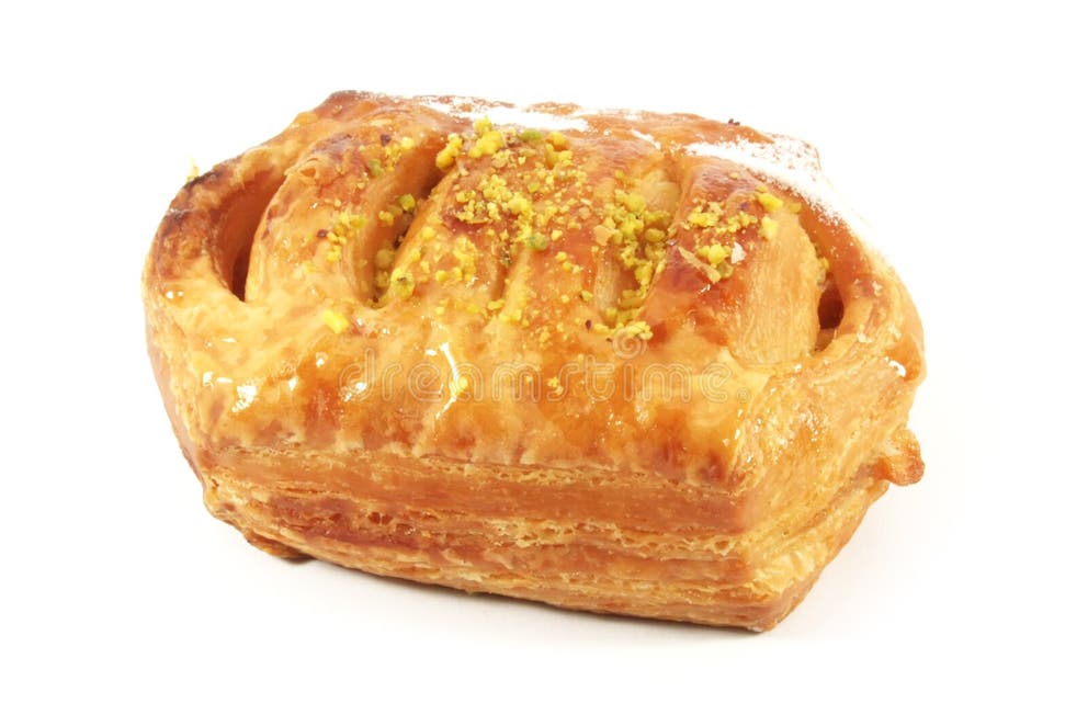Apple Strudel Puff Pastry Danish Stock Photo - Image of roll, pastries ...