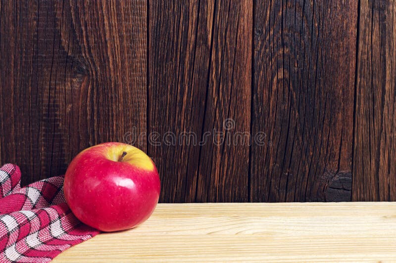 Apple on table stock image. Image of decoration, food - 49910553
