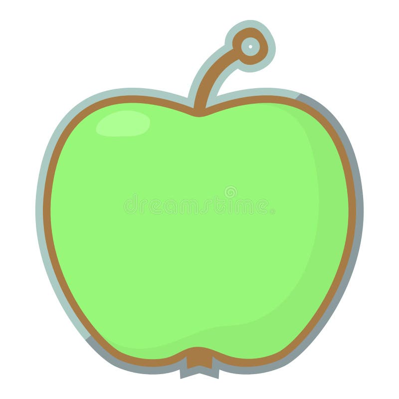 Apple Tag Icon, Cartoon Style Stock Vector - Illustration of logo ...