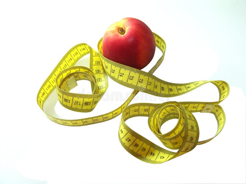 Apple and tape measure stock photo. Image of fresh, tape - 5551980