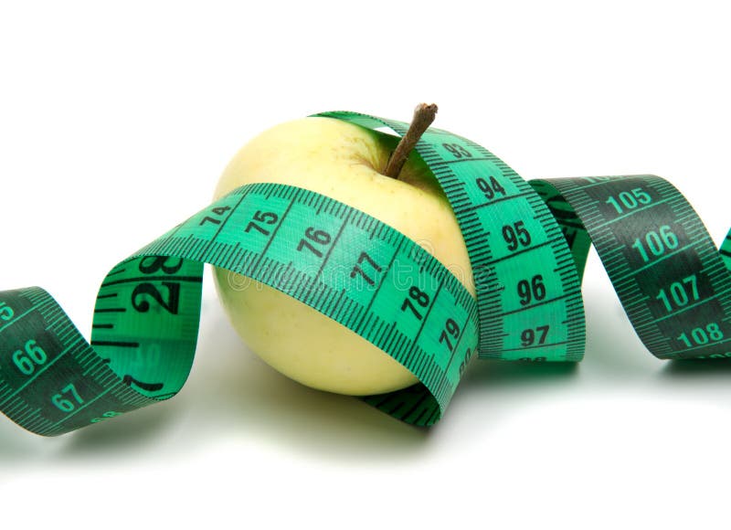 Apple with tape stock photo. Image of control, slim, tape - 97724152