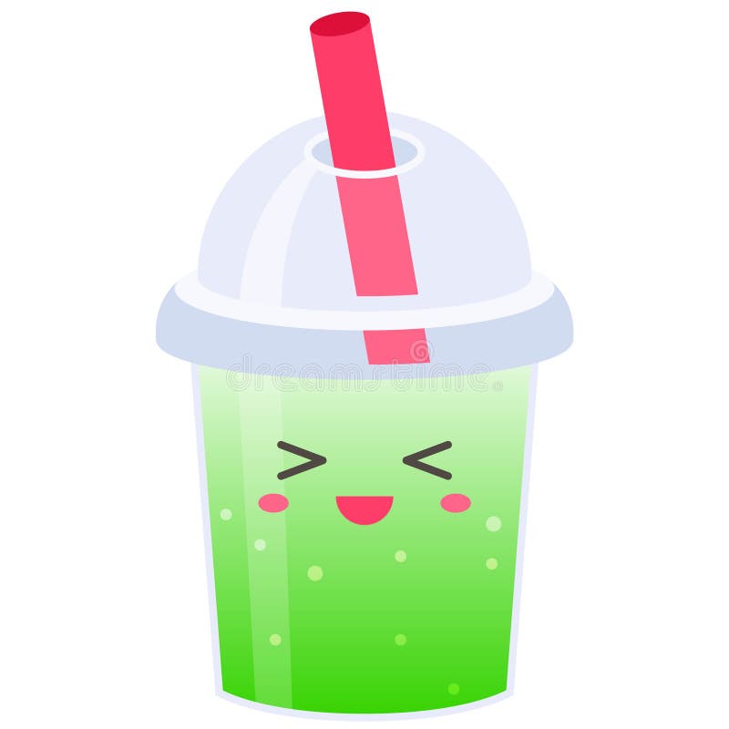 Apple Tea in Plastic Cup, Cold Drink Vector Stock Vector - Illustration ...