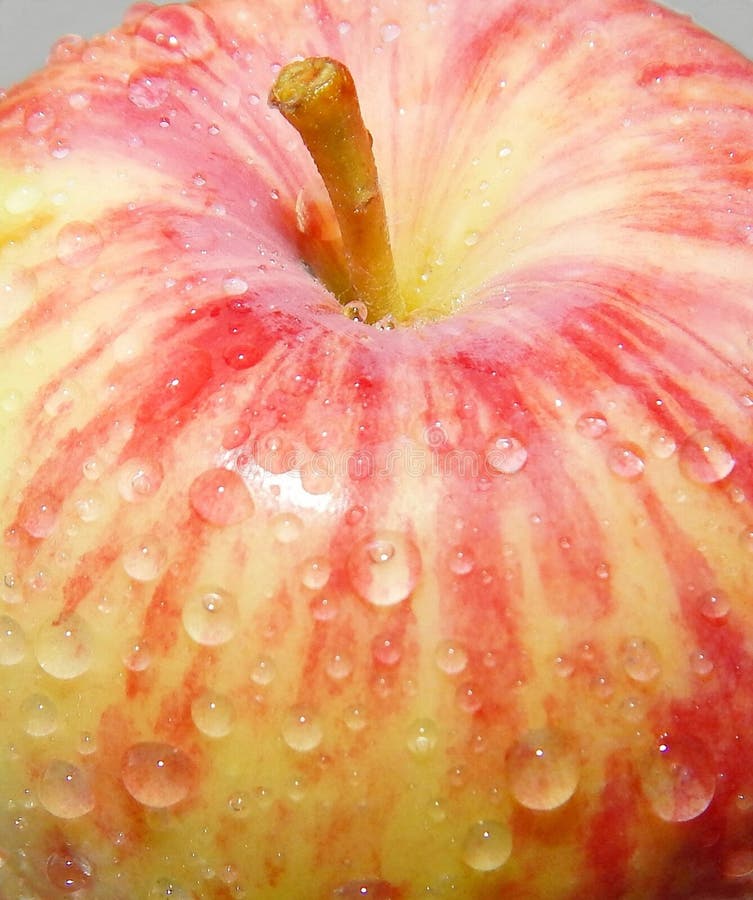 Apple Texture with Water Drops Stock Photo - Image of freshness, food ...