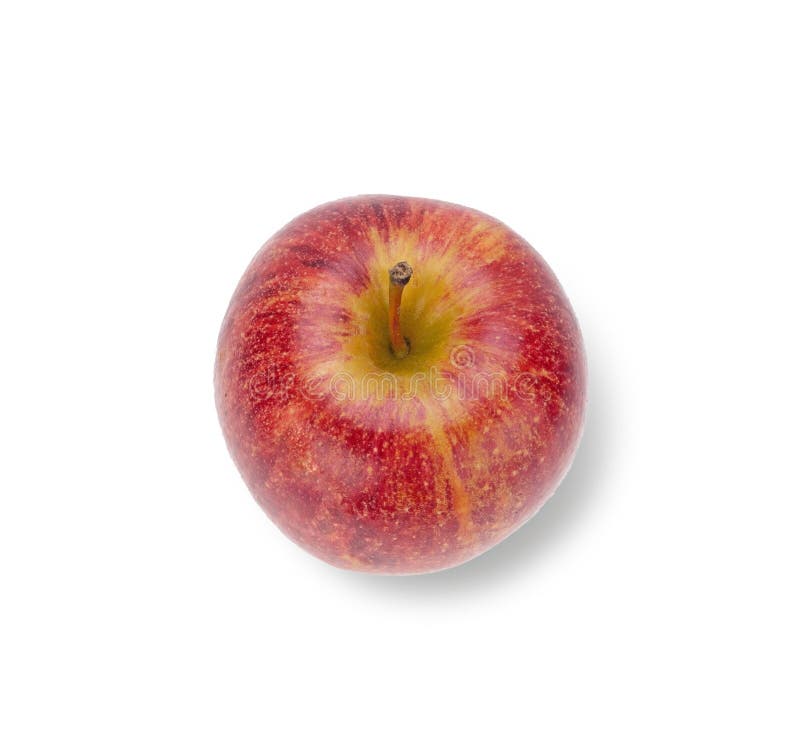 Apple Top View Isolated on White Background Stock Photo - Image of ...
