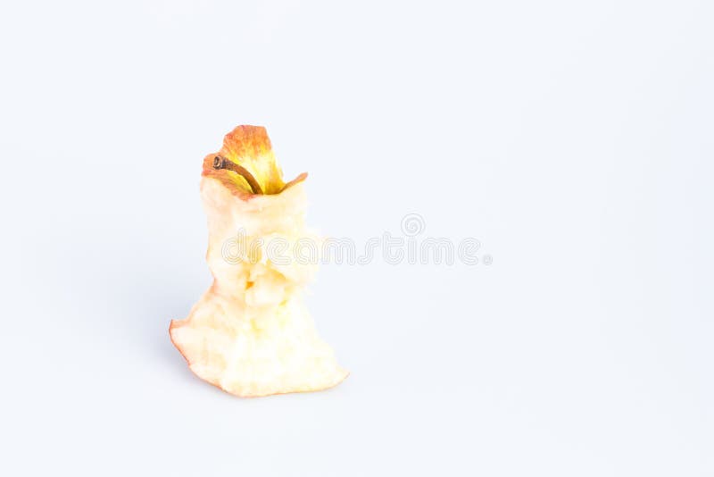 Apple Torsel on White Background. Stock Photo - Image of studio, green ...