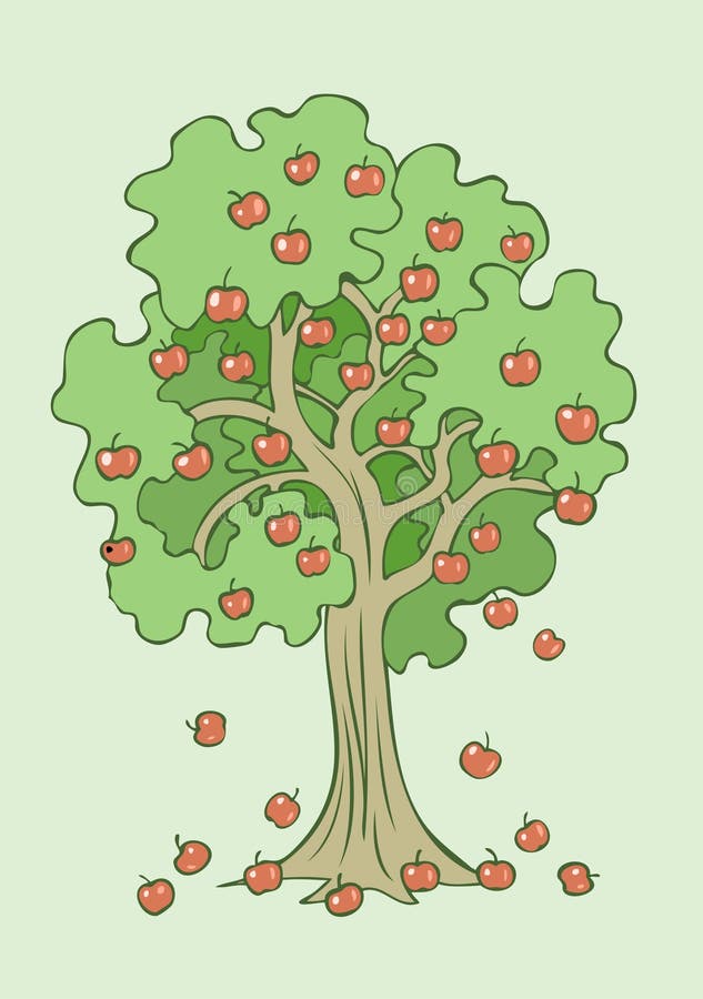 Apple Fall Tree Stock Illustrations – 5,772 Apple Fall Tree Stock ...