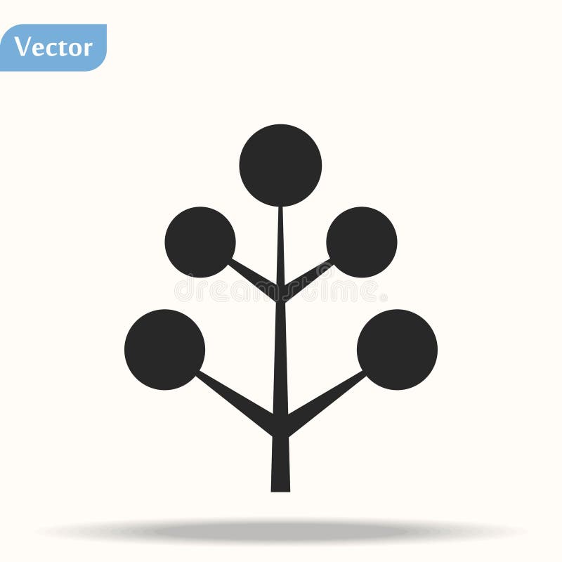 Apple Tree Illustration. Fruit Tree Symbol Icon. Eps10 Stock ...