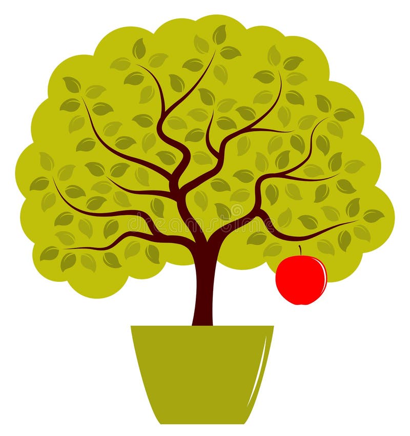 Apple Tree Pot Stock Illustrations – 1,254 Apple Tree Pot Stock ...