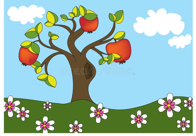Apple Tree Vector Stock Illustrations – 36,892 Apple Tree Vector Stock ...