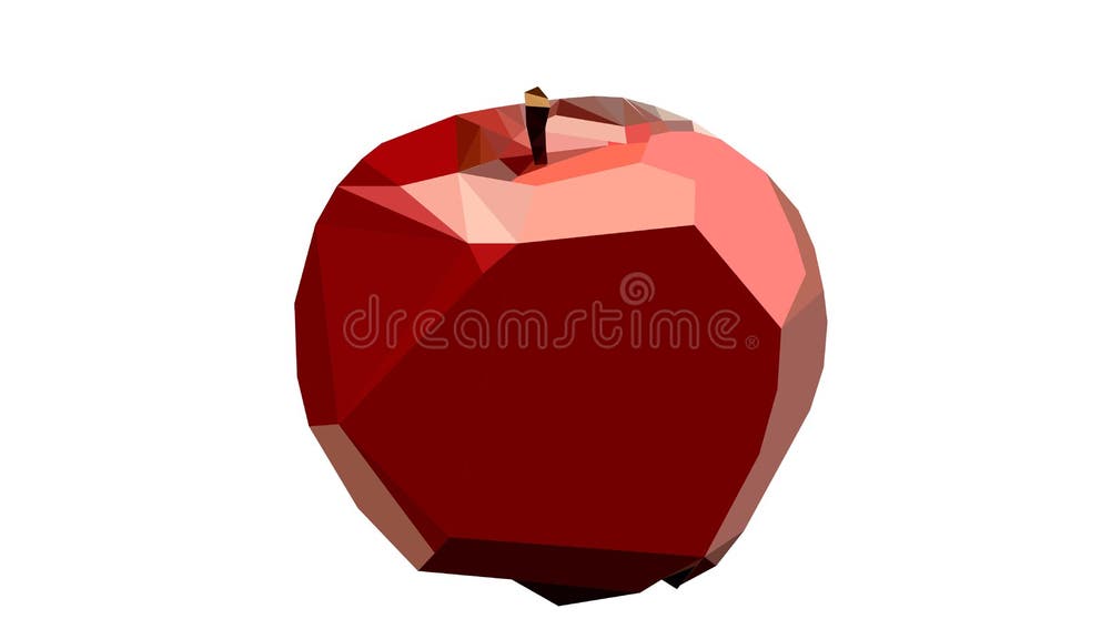 Apple stock vector. Illustration of triangulation, cubism - 81532867