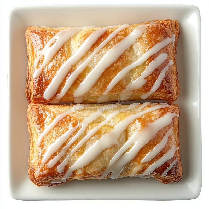 Apple Turnover Strudel Pie on an Isolated Transparent Backdrop Stock ...