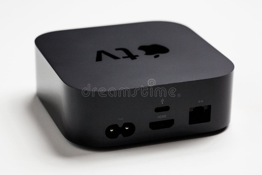Apple TV 4th generation editorial image. Image of multimedia - 61769565