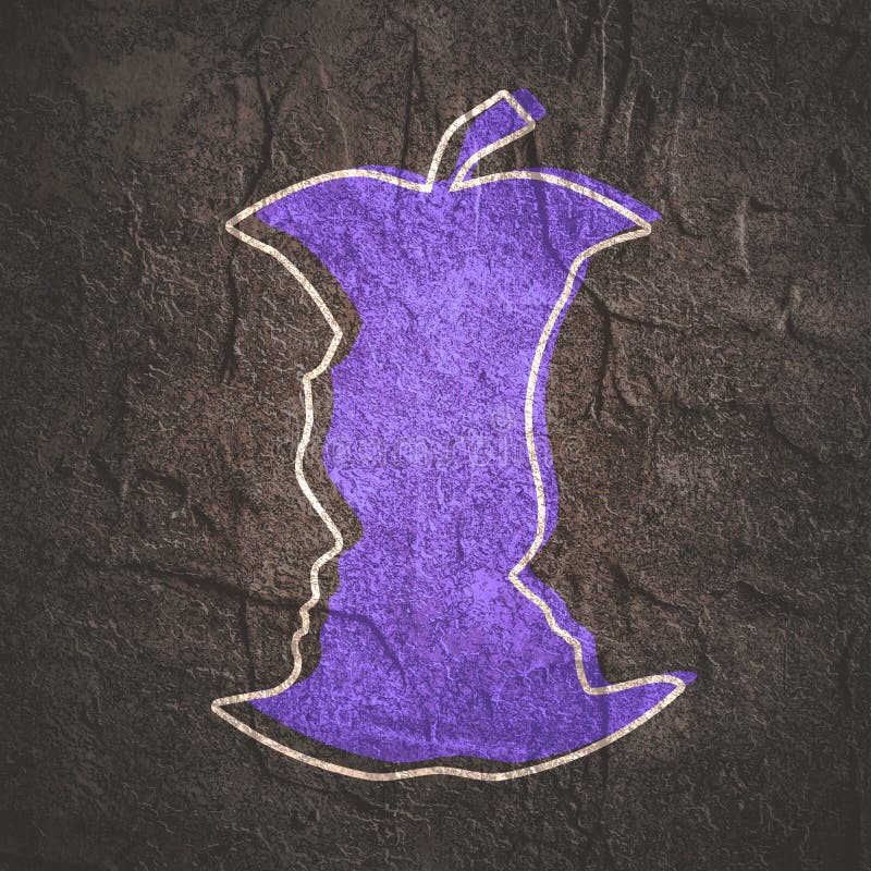 An Apple or Two Face Profile View. Stock Illustration - Illustration of ...