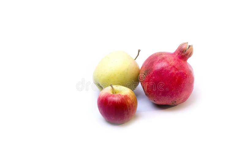 Apple und Granat stockfoto. Bild von schnitt, hintergrund - 61168028