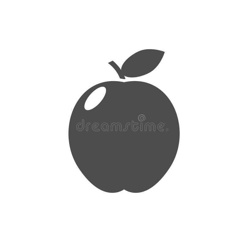 Apple vector icon stock illustration. Illustration of natural - 149197914