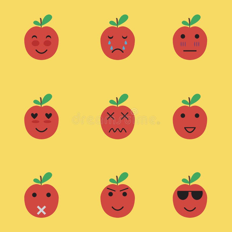Apple stock vector. Illustration of apple, simple, vector - 86519869