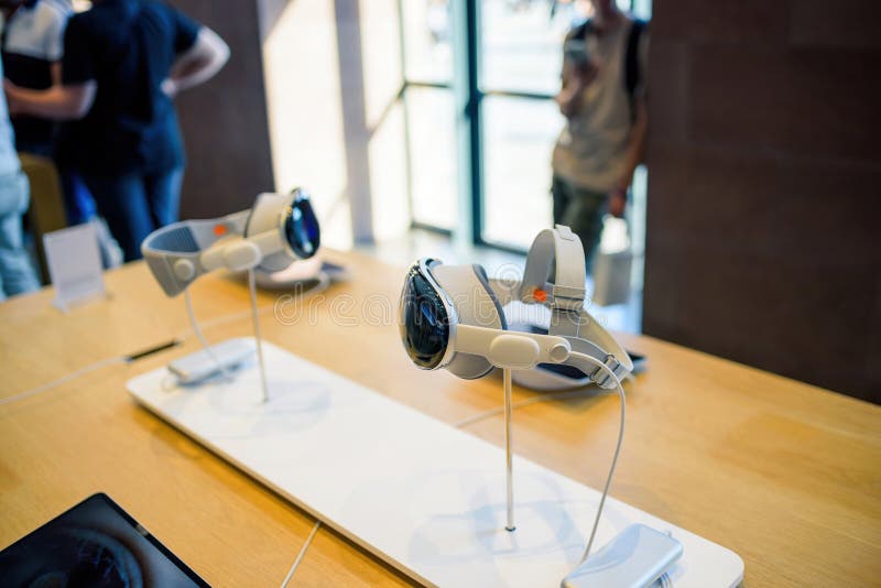 Apple Vision Pro Spatial Computer on Display in Store Editorial Image ...