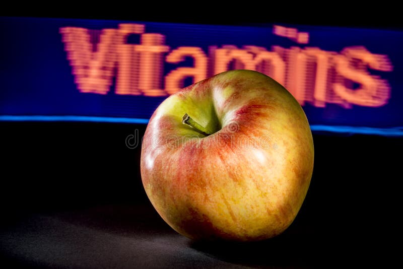 Apple Vitamins stock photo. Image of colorful, fresh - 36414044