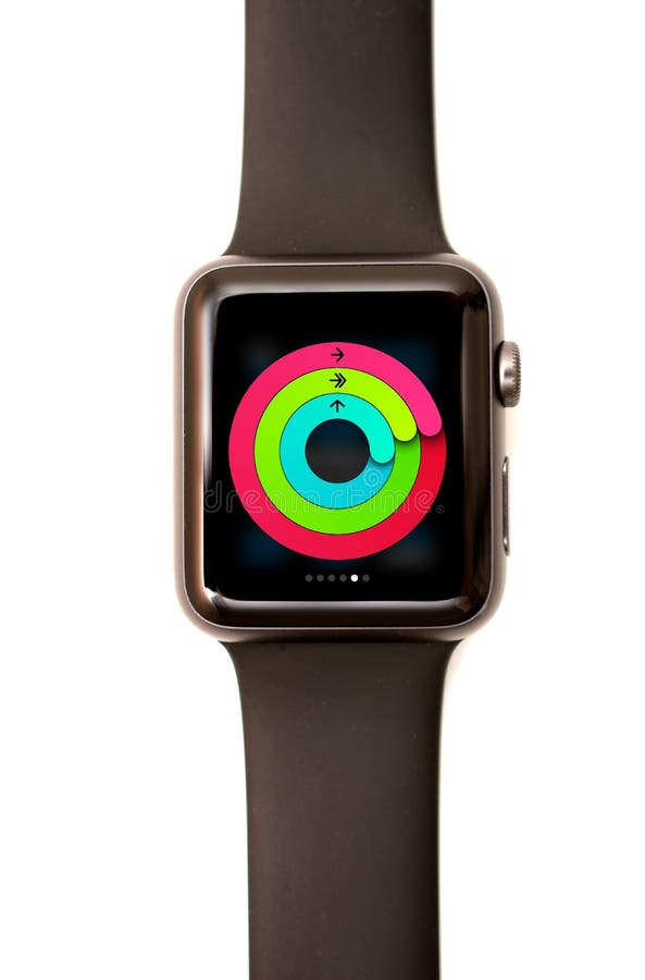Apple Watch Activity Glance Editorial Photography - Image of technology ...