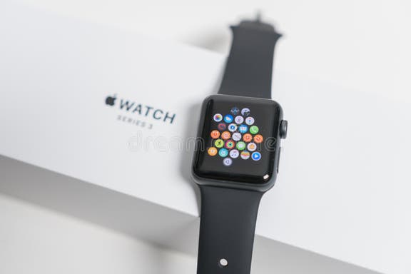 Apple Watch in the Box editorial image. Image of technology - 116378530