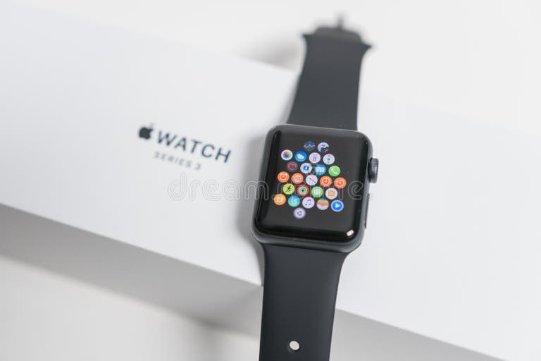 Apple Watch in the Box editorial image. Image of technology - 116378530