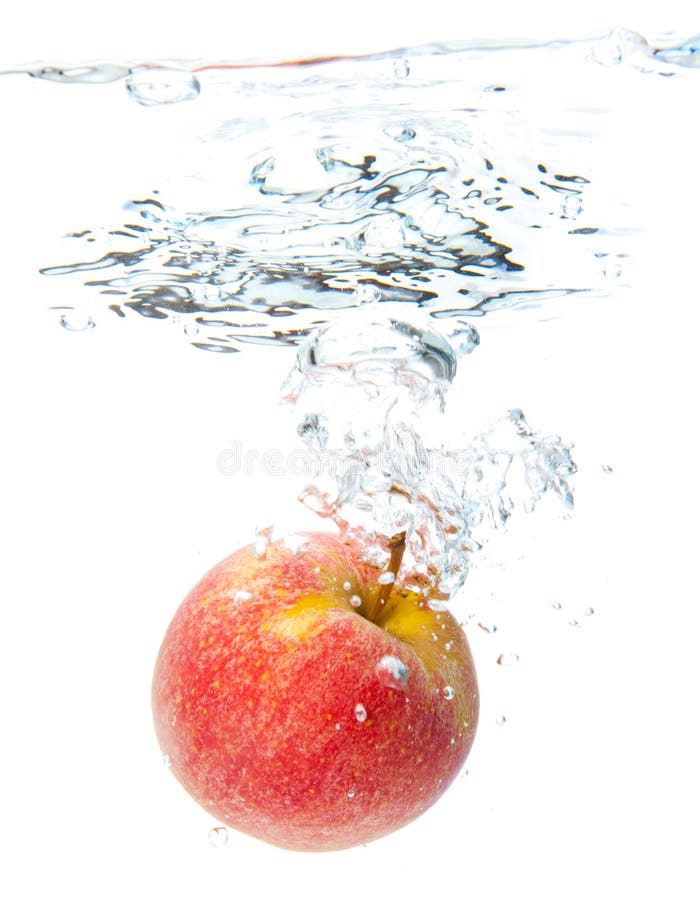 Apple in water stock photo. Image of health, food, closeup - 85229246