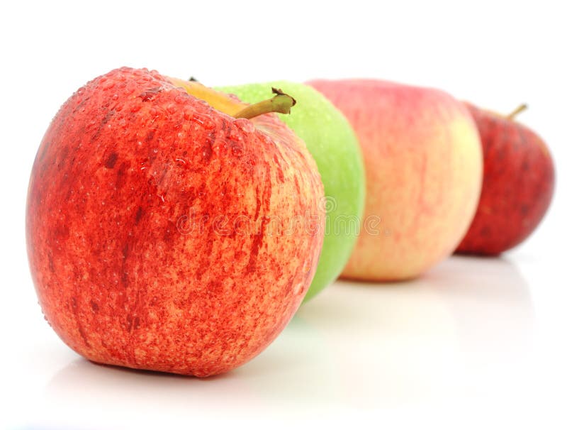 Apple on white stock photo. Image of ecology, agriculture - 24008648