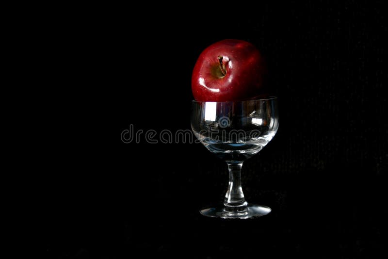 Apple and Wine Glass stock photo. Image of photograph, glass - 47298