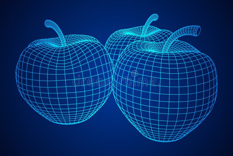 Vector Illustration of Apple Stock Vector - Illustration of healthy ...