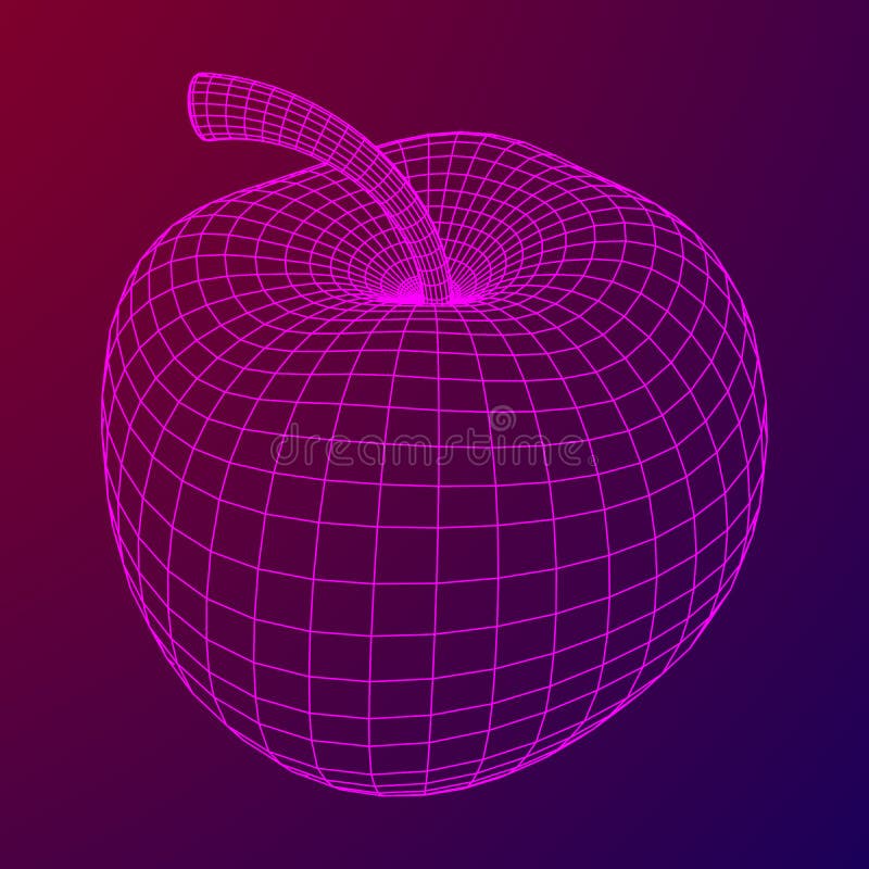 Vector Illustration of Apple Stock Vector - Illustration of healthy ...