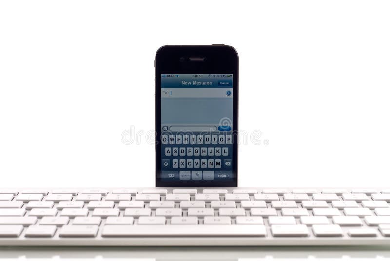 Apple Wireless Keyboard Support Editorial Stock Image - Image of ...