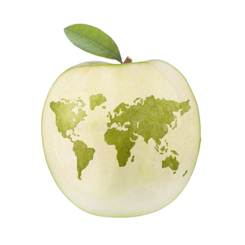 Apple world globe stock vector. Illustration of africa - 22762389